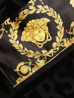 Versace I Love Baroque Short Robe - Black