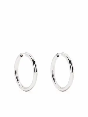 Tom Wood Large Classic Hoop Earrings - Silver