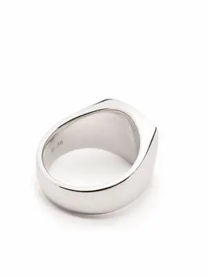 Tom Wood Shield Satin Signet Ring