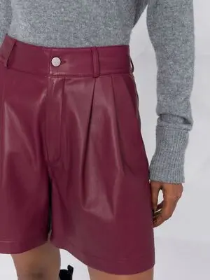 Red Valentino High-waisted Gathered-detail Shorts