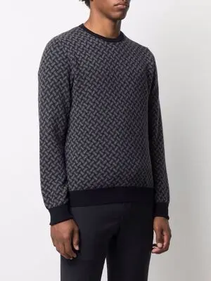 DRUMOHR Pattern Jacquard Knit Jumper