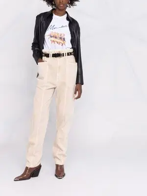 MARANT ETOILE High-rise Straight-leg Jeans