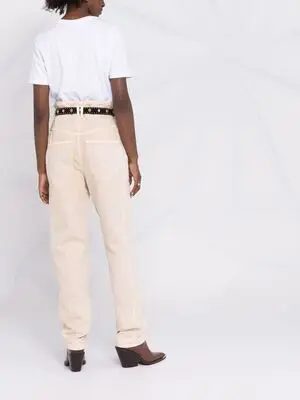 MARANT ETOILE High-rise Straight-leg Jeans