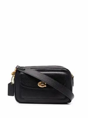 バッグ COACH Willow Camera Bag Shoulder Black Coach Willow Camera Shoulder Bag - Black | Editorialist