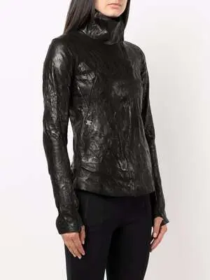 ISAAC SELLAM EXPERIENCE Prudent Leather Jacket - Black