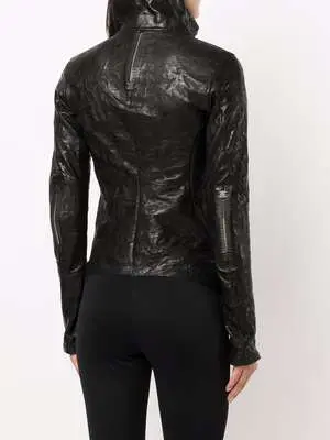 ISAAC SELLAM EXPERIENCE Prudent Leather Jacket - Black