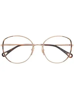 Chloé Round Glasses - Gold