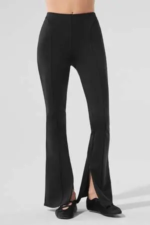 Alo Yoga High-Waist Zip It Flare Legging - Black | Editorialist