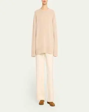THE ROW Sibem Wool-cashmere Sweater - Sand