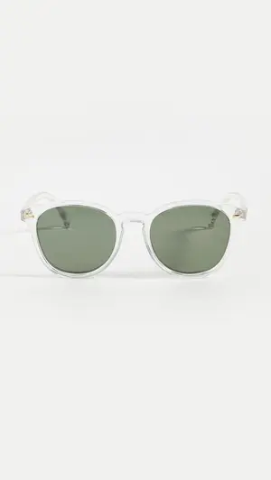 Le Specs Bandwagon Sunglasses - Crystal Clear