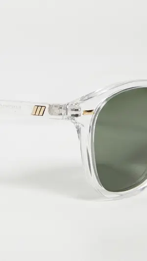 Le Specs Bandwagon Sunglasses - Crystal Clear