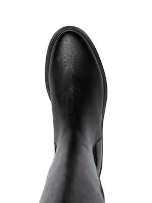 Thom Browne Pebble Grain 4-bar Knee High Chelsea Boots