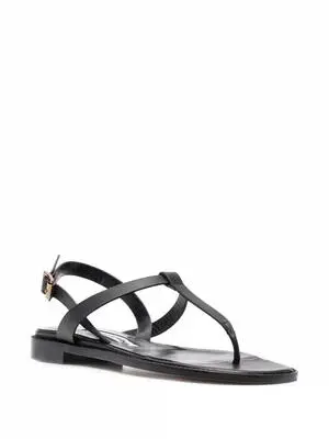 Manolo Blahnik Hata Slingback Sandals - Black