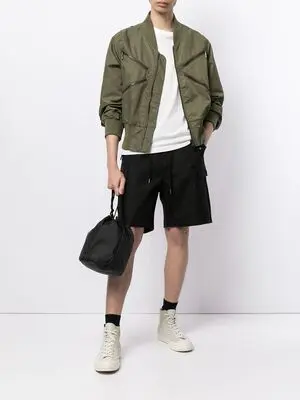 PORTS V Zip-embellished Bomber Jacket - Green