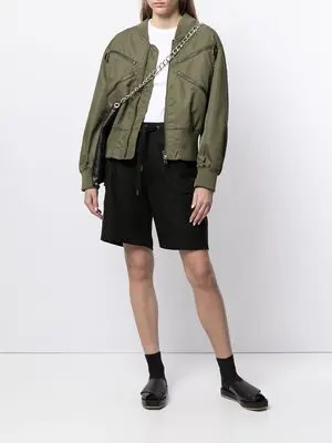 PORTS V Zip-embellished Bomber Jacket - Green