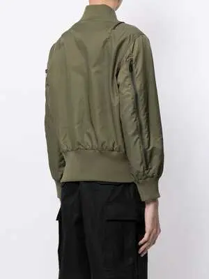 PORTS V Zip-embellished Bomber Jacket - Green