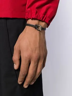 FERRAGAMO Gancini Bracelet - Black
