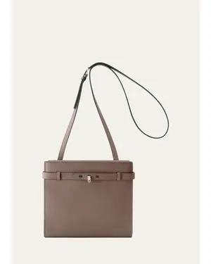 VALEXTRA B-tracollina Leather Shoulder Bag