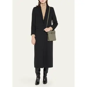 VALEXTRA B-tracollina Leather Shoulder Bag