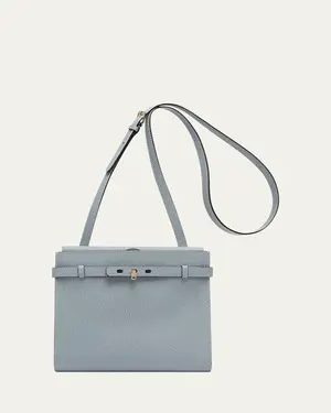 VALEXTRA B-tracollina Leather Shoulder Bag - Sahara