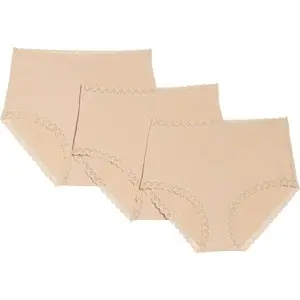 Natori 3-pack Cotton Full Briefs Caf