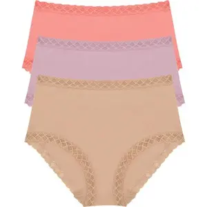 Natori 3-pack Cotton Full Briefs Sea/lil/cf