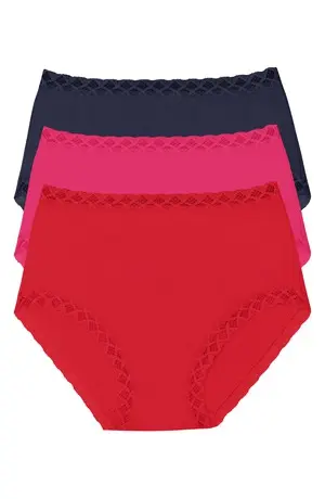 Natori 3-pack Cotton Full Briefs Twl/ Bls/ Pn