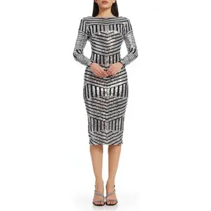Dress The Population Stripes Dresses