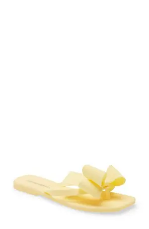 Jeffrey Campbell Jeffrey Campbell Sugary Bow Flip Flop Yellow Matte