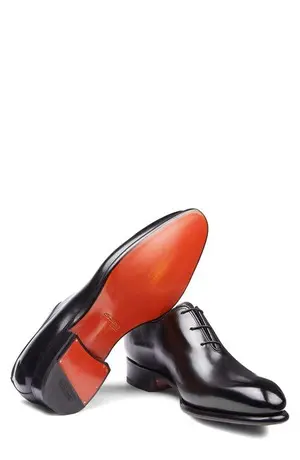 Santoni Plain Toe Derby