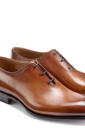 Santoni Plain Toe Derby