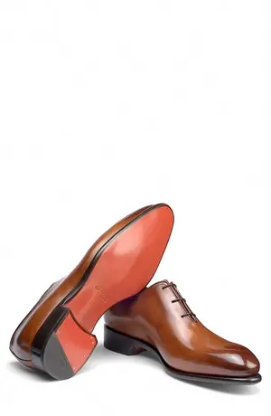 Santoni Plain Toe Derby