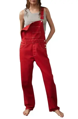 Free People We The Free Ziggy Denim Overalls Heart Eyes