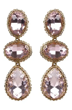 Deepa Gurnani Deepa Gurnani Hadlee Drop Earrings Baby Pink