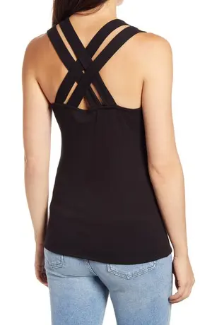 Loveappella Strappy Tank - Black