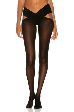 Wolford Individual 12 Stay Hip Tights - Black