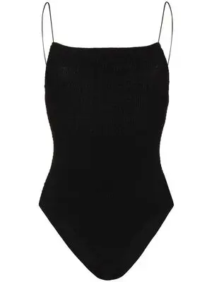 TOTEME Smocked One-piece Swimsuit - Black