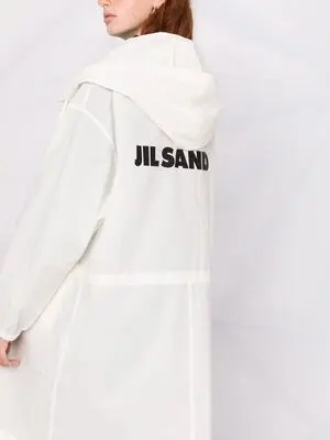 JIL SANDER Logo-print Hooded Raincoat