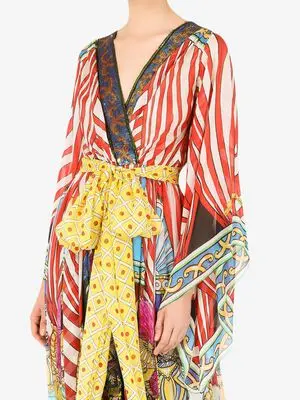 Dolce & Gabbana Carretto-print Chiffon Jumpsuit