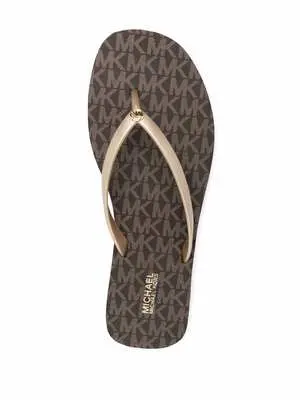 Michael Kors Monogram Flip Flops