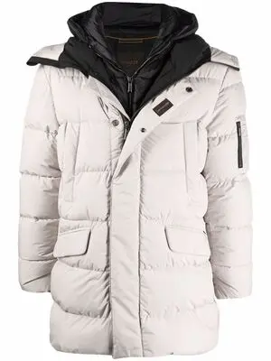 MOORER Padded Zip-up Coat