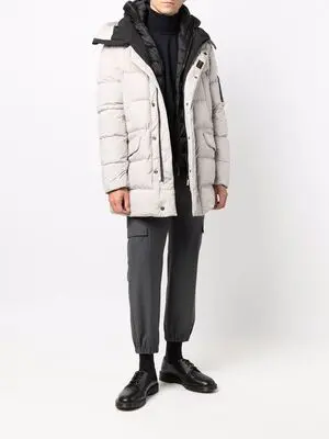 MOORER Padded Zip-up Coat