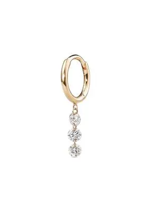 PERSEE 18kt Yellow Diamond Hoop Earring - Gold