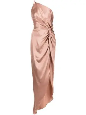 Michelle Mason Twist-knot Silk Gown - Pink