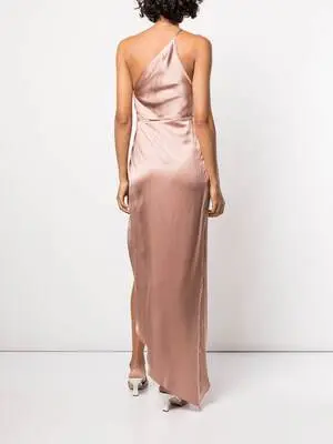 Michelle Mason Twist-knot Silk Gown - Pink