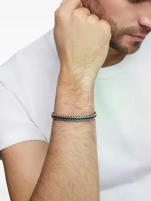 David Yurman 10mm Woven Box Chain Bracelet - Silver