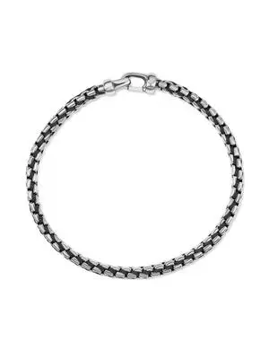 David Yurman 10mm Woven Box Chain Bracelet - Silver