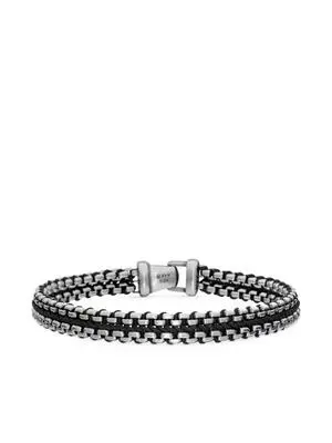 David Yurman 10mm Woven Box Chain Bracelet - Silver