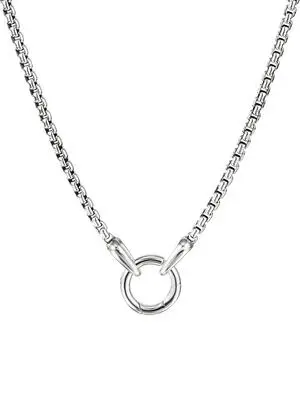 David Yurman Sterling Amulet Box Chain Necklace - Silver