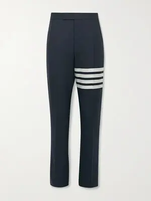 Thom Browne Slim-fit Tapered Striped Wool Suit Trousers - Blue